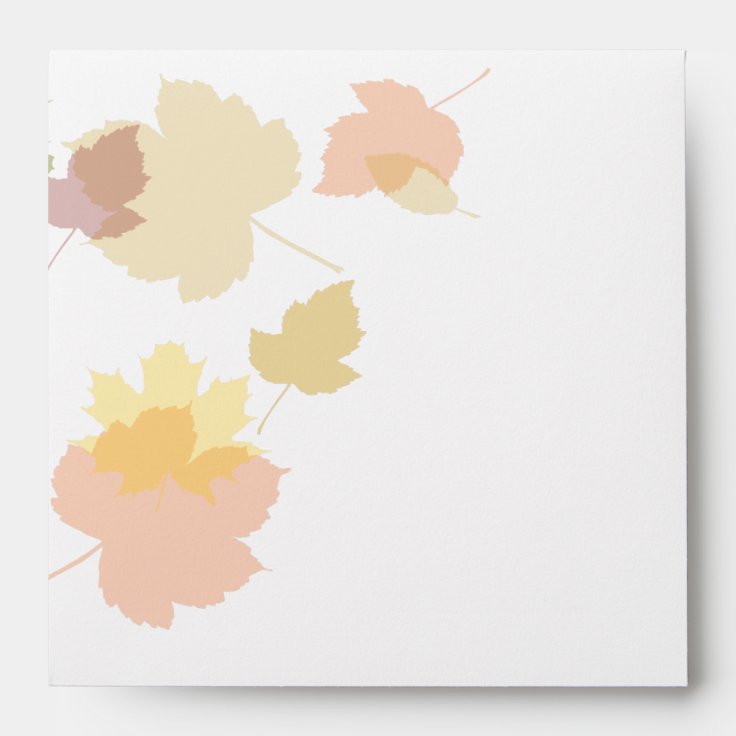Fall Wedding Invitation Custom Envelope | Zazzle
