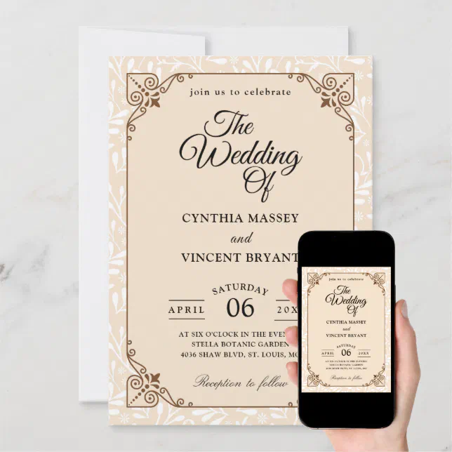 fall western country wedding invitations | Zazzle