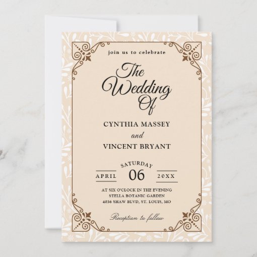 fall western country wedding invitations | Zazzle