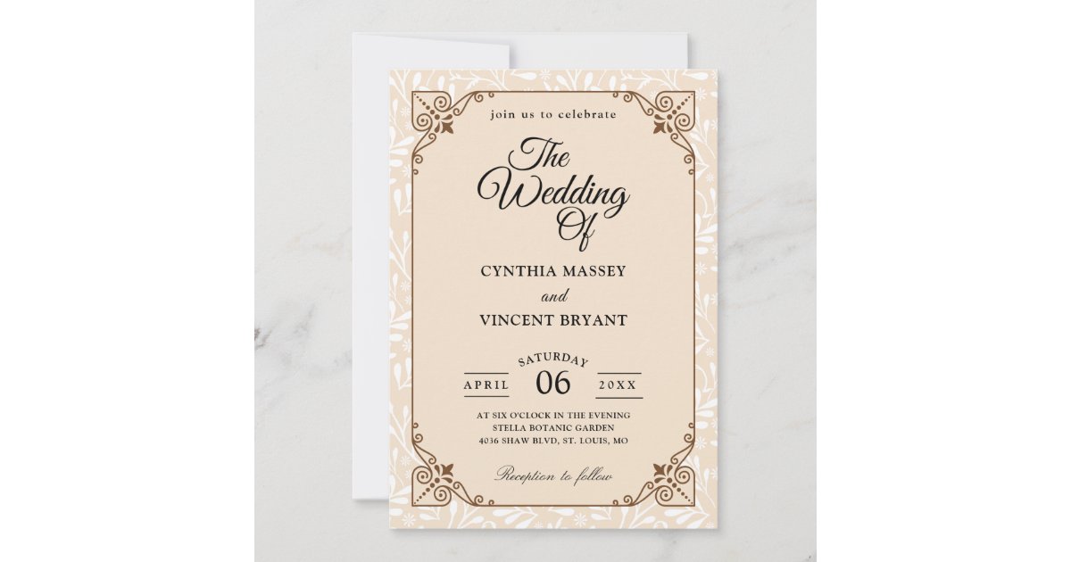 fall western country wedding invitations | Zazzle