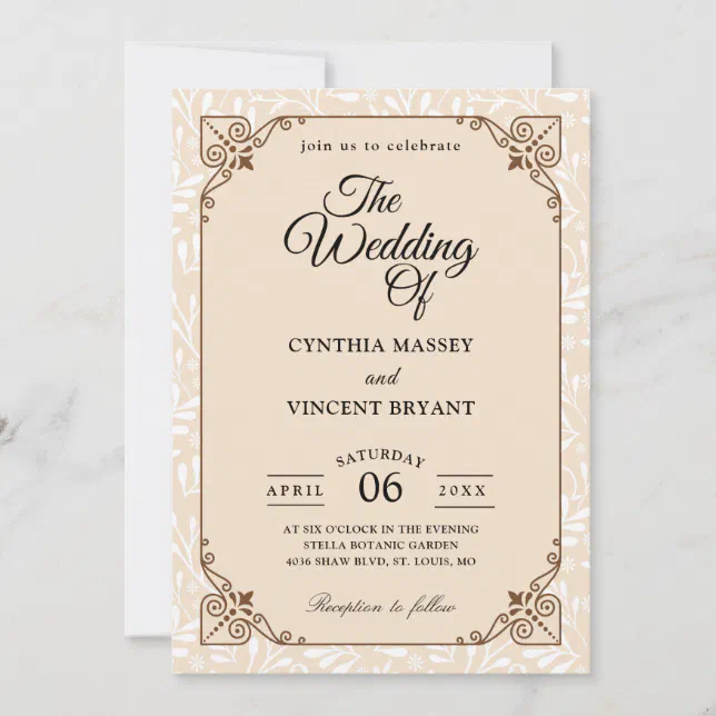 fall western country wedding invitations | Zazzle