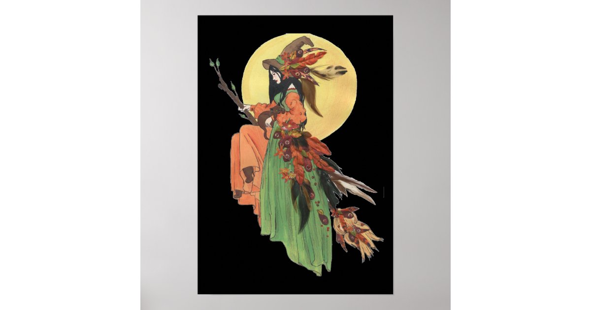 Fall Witch Poster | Zazzle