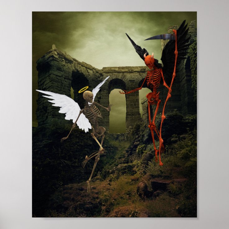 Fallen Angel Demon Devil Poster | Zazzle