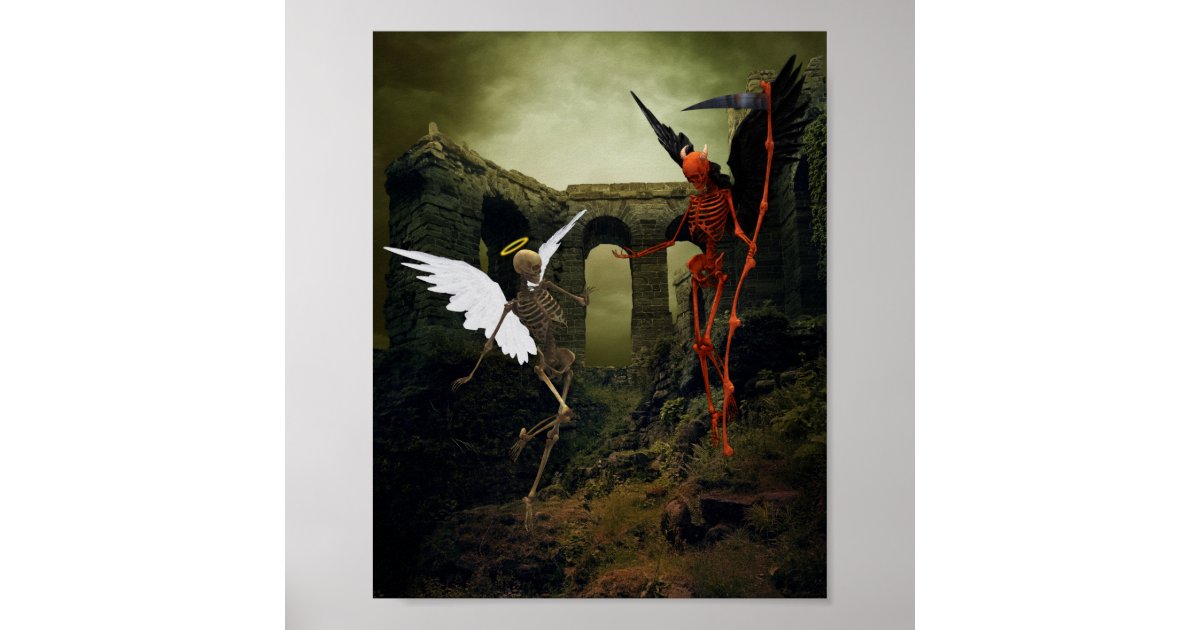 Fallen Angel Demon Devil Poster | Zazzle