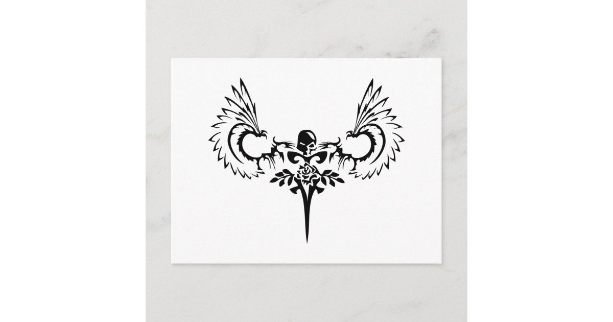 Fallen ANgel Design Studio Logo Postcard | Zazzle