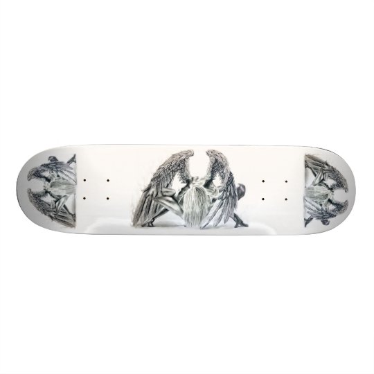 Fallen Angel Yoga Pose Art Skateboard | Zazzle.com
