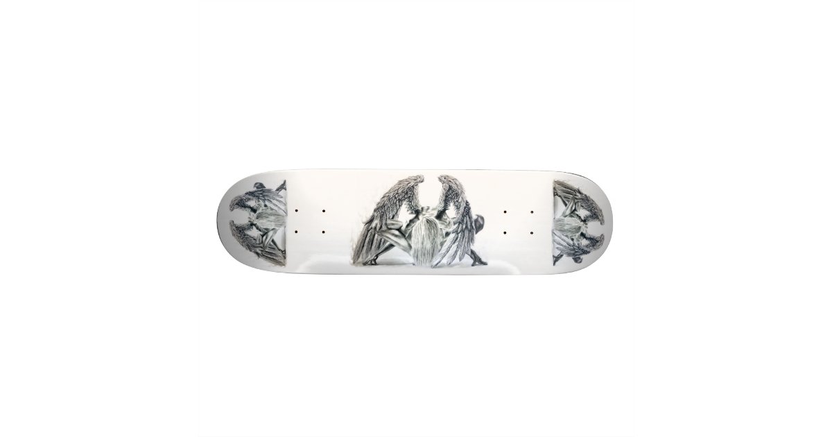 Fallen Angel Yoga Pose Art Skateboard | Zazzle.com