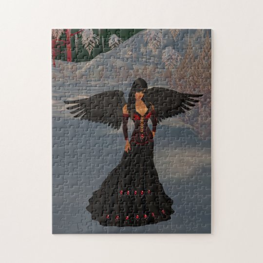 Fallen Dark Angel Puzzle | Zazzle.com