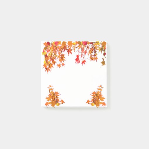 Fallen Leaves Post-it Notes | Zazzle