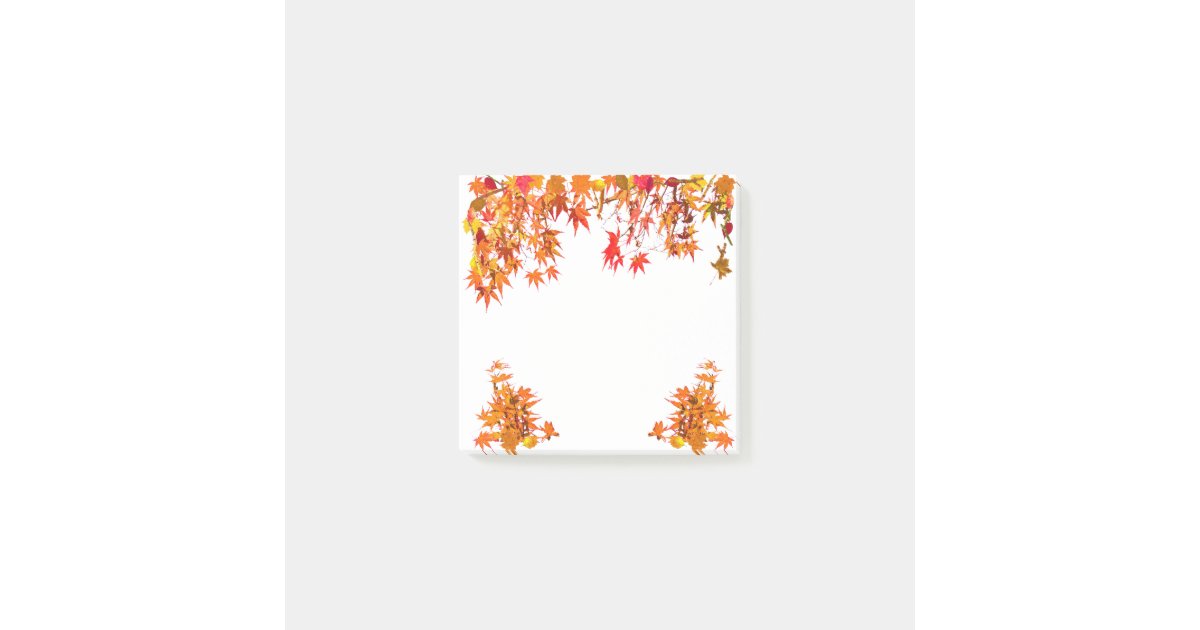 Fallen Leaves Post-it Notes | Zazzle.com