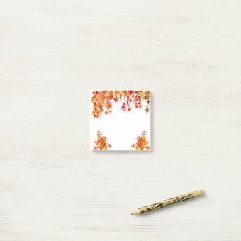 Fallen Leaves Post-it Notes | Zazzle