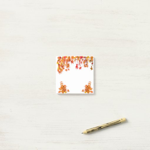 Fallen Leaves Post-it Notes | Zazzle