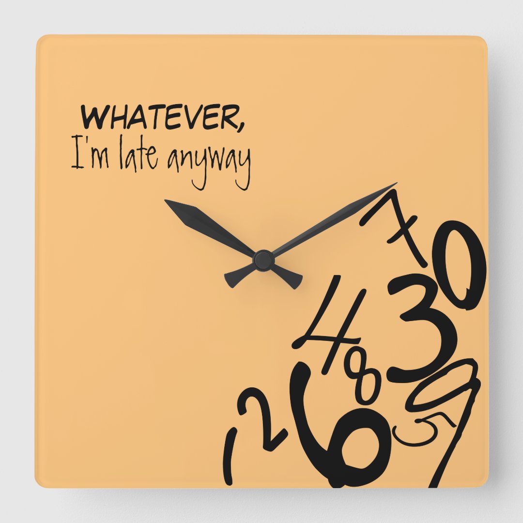 Fallen Numbers Clock | Zazzle