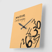 Fallen Numbers Clock | Zazzle