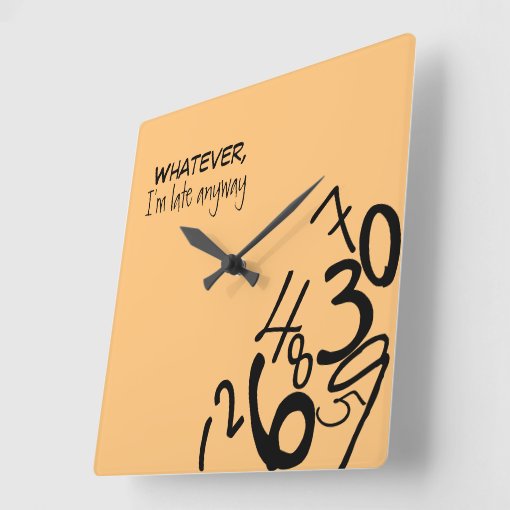 Fallen Numbers Clock | Zazzle