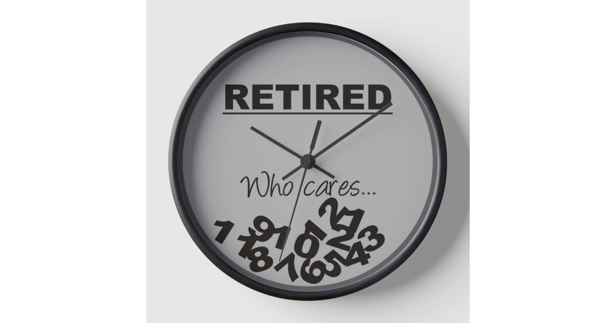 Fallen Numbers Retirement Clock | Zazzle