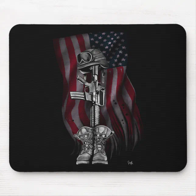 FALLEN SOLDIER MOUSE PAD | Zazzle