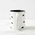 Falling Graduation Caps Congratulations Grad Two-Tone Coffee Mug | Zazzle