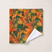 Falling Leaves Pattern for Autumn Bath Towel Set | Zazzle