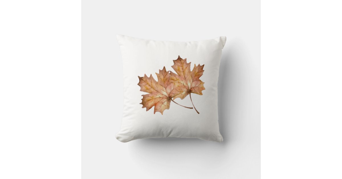 Falling Maple leaves for Autumn Home Decor Throw Pillow | Zazzle