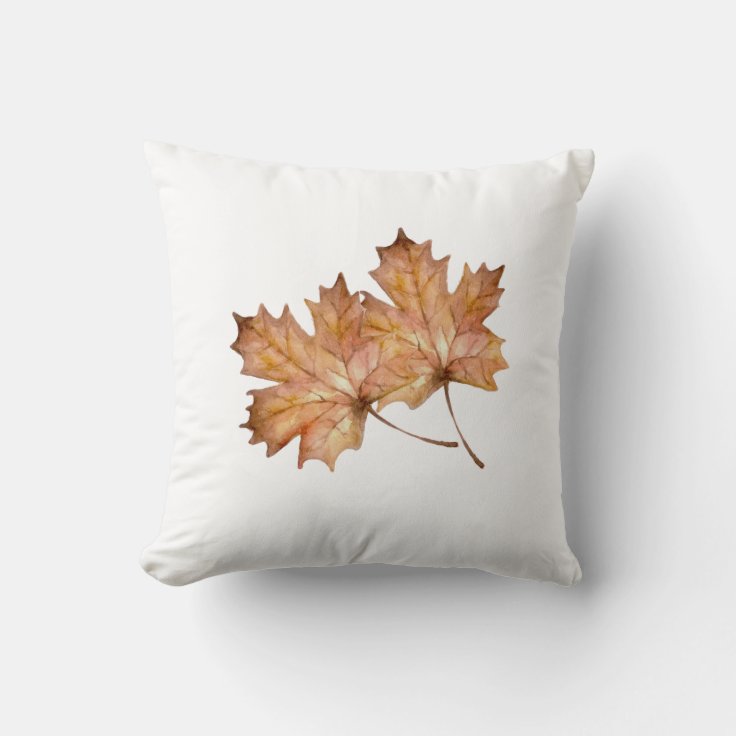 Falling Maple leaves for Autumn Home Decor Throw Pillow | Zazzle