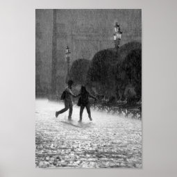 Falling Rain Poster | Zazzle