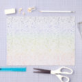 Falling Snow Watercolor Rainbow Galaxy Stars Tissue Paper | Zazzle