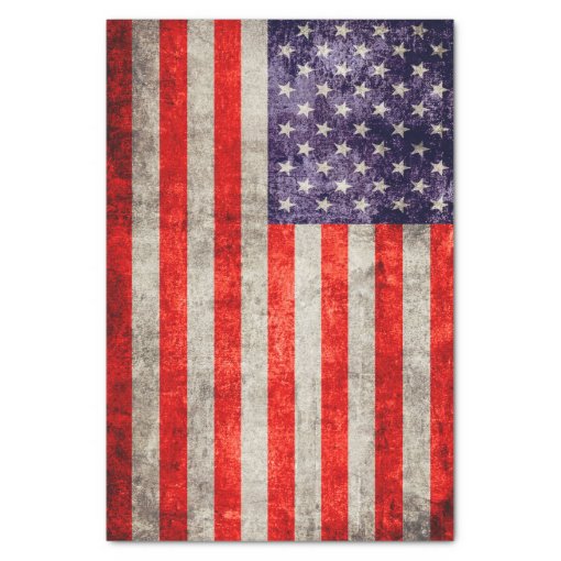 Falln Antique American Flag Tissue Paper | Zazzle