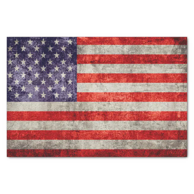 Falln Antique American Flag Tissue Paper | Zazzle