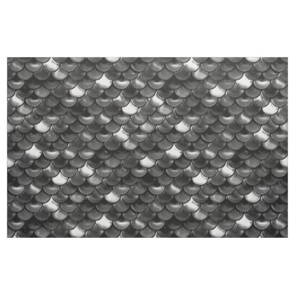 Black and Gold Dragon Scales Fabric | Zazzle