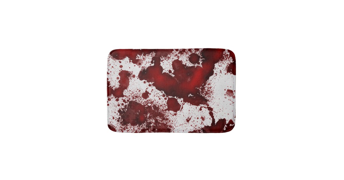Falln Blood Stains Bath Mat | Zazzle