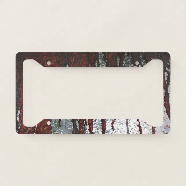 Falln Bloody Rust Drips License Plate Frame | Zazzle