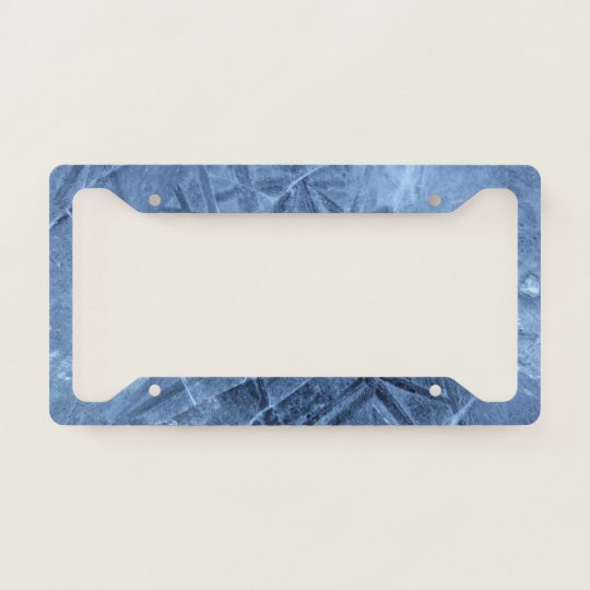 Falln Cracked Ice License Plate Frame | Zazzle.com