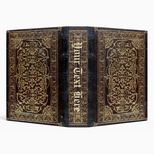 Falln Gilded Leather Tome Book (text) Binder | Zazzle