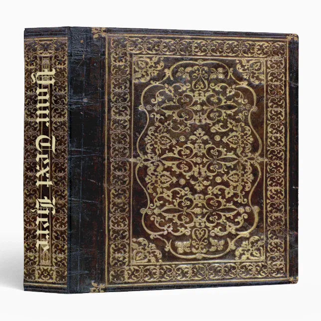Falln Gilded Leather Tome Book (text) Binder | Zazzle