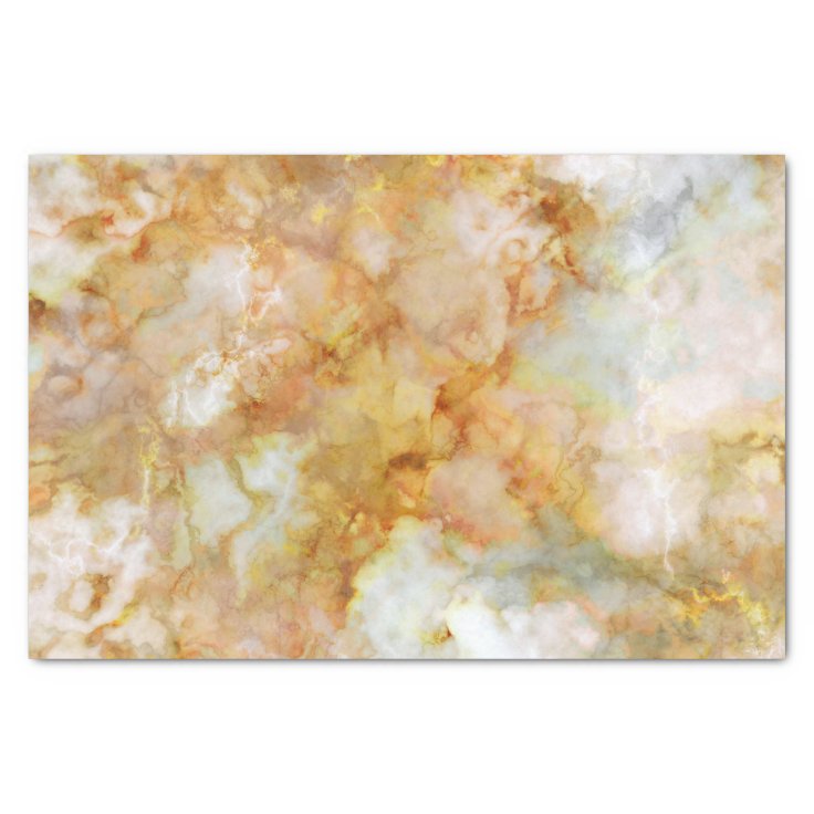 Falln Gold Rippled Marble Tissue Paper | Zazzle