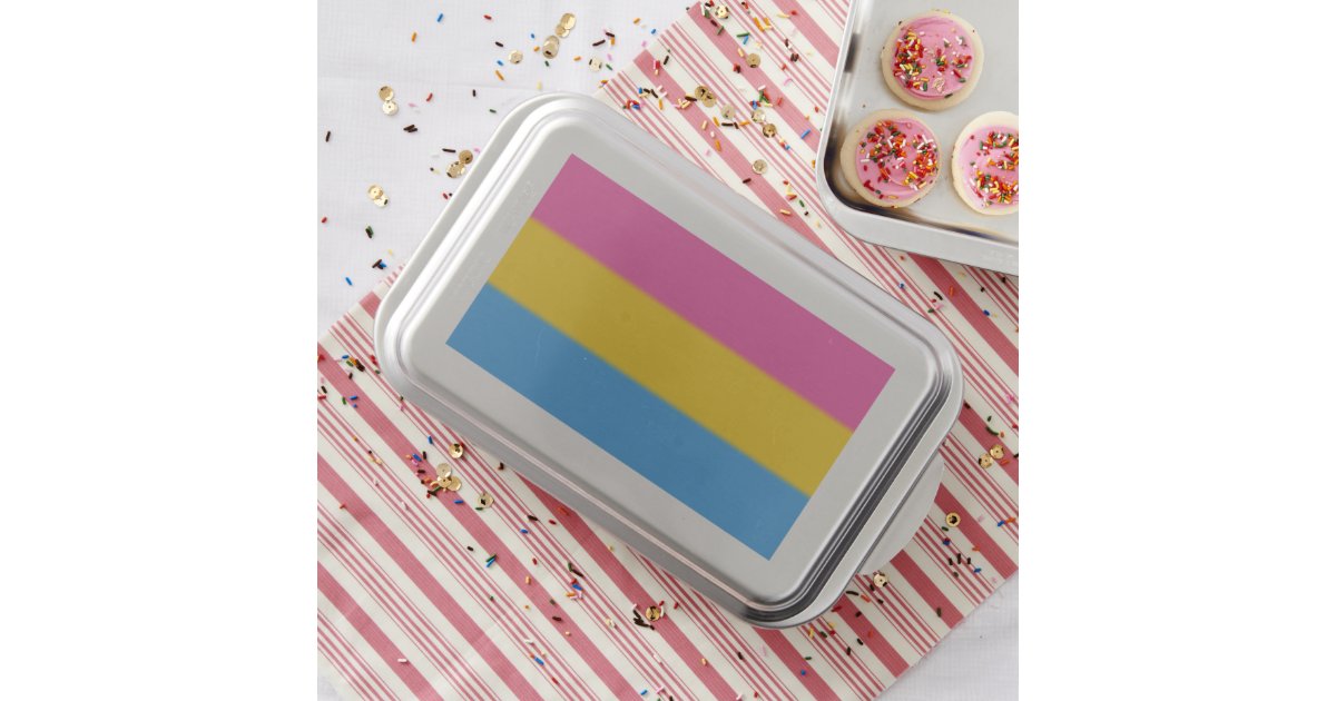 Falln Pansexual Pride Flag Cake Pan | Zazzle