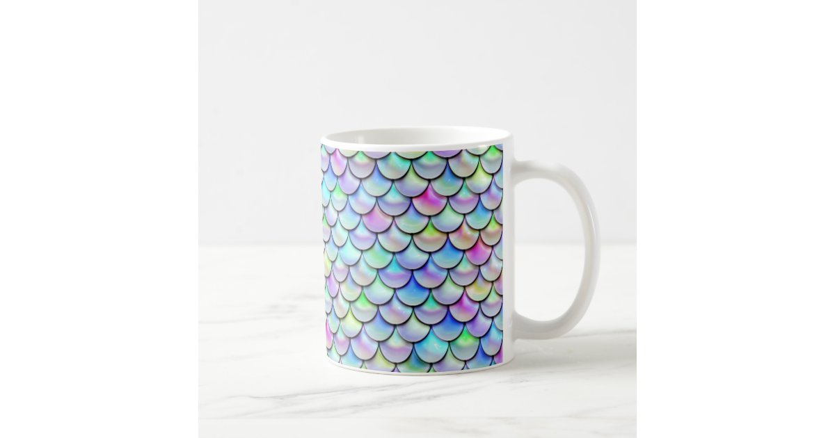 Falln Rainbow Bubble Mermaid Scales Coffee Mug | Zazzle