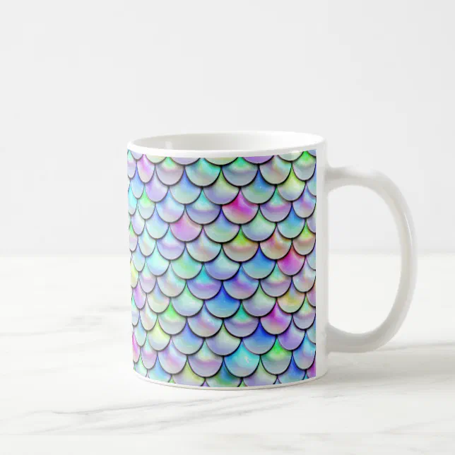 Falln Rainbow Bubble Mermaid Scales Coffee Mug | Zazzle