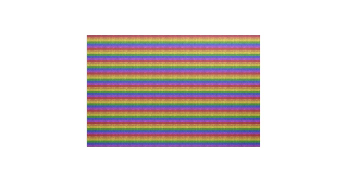 Falln Rainbow Glitter Gradient Fabric | Zazzle