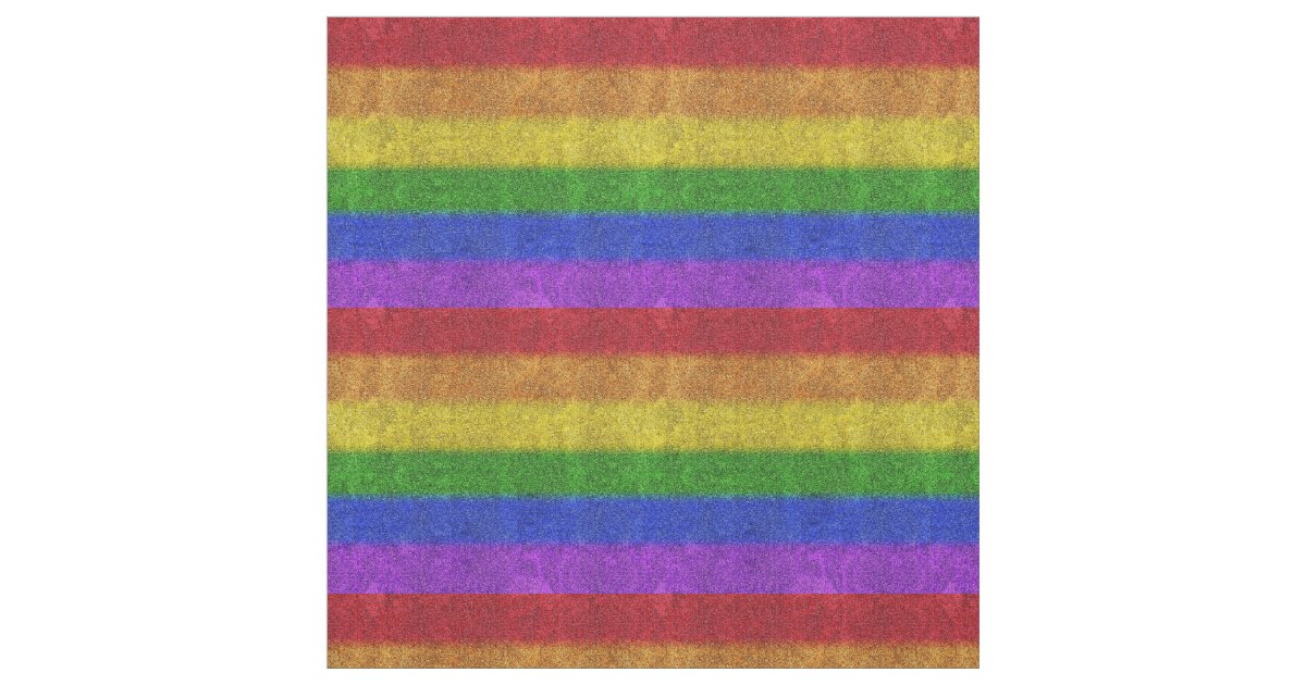 Falln Rainbow Glitter Gradient Fabric | Zazzle