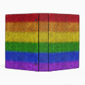 Falln Rainbow Glitter Gradient Mini Binder | Zazzle