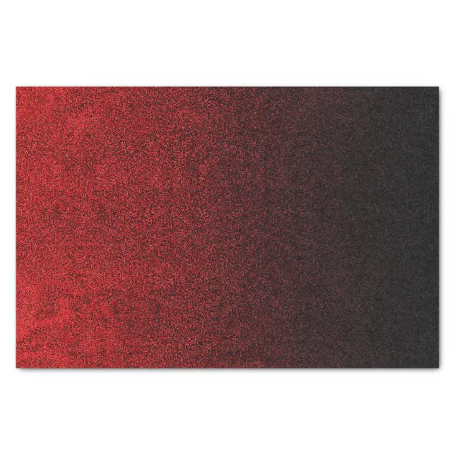 Falln Red & Black Glitter Gradient Tissue Paper | Zazzle