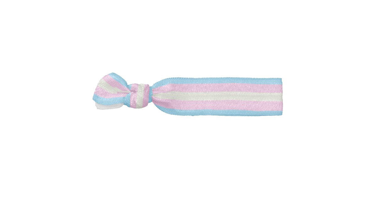 Falln Transgender Pride Flag Hair Tie | Zazzle