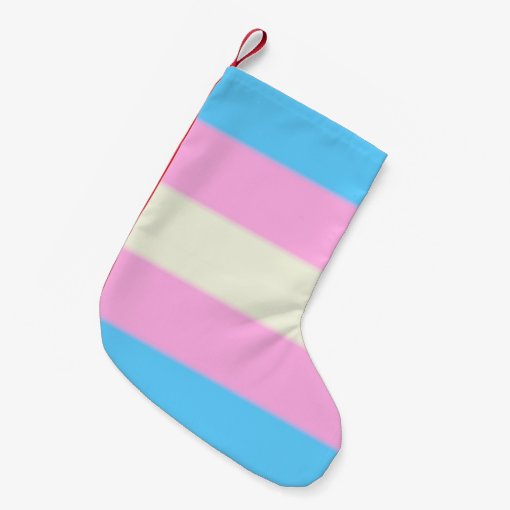 Falln Transgender Pride Flag Small Christmas Stocking | Zazzle