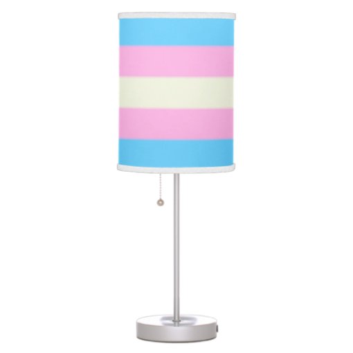 Falln Transgender Pride Flag Table Lamp | Zazzle