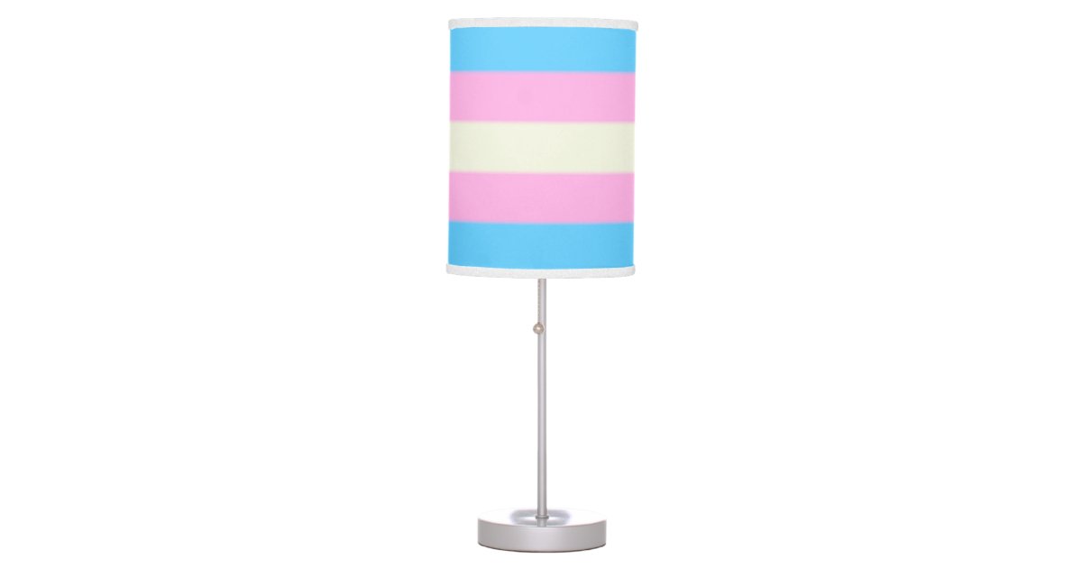 Falln Transgender Pride Flag Table Lamp | Zazzle