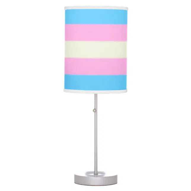 Falln Transgender Pride Flag Table Lamp | Zazzle