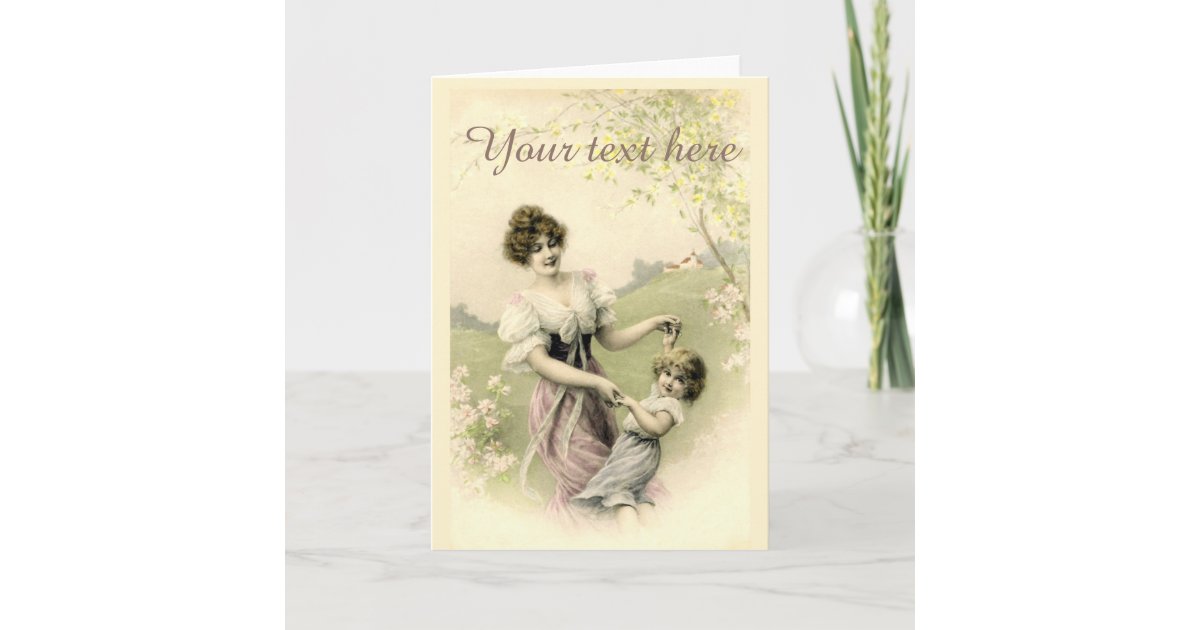 Falln Victorian Spring Time Dance Card | Zazzle