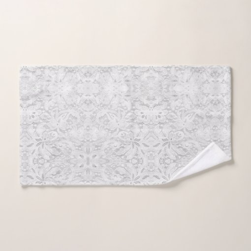 Falln White Lace Bath Towel Set | Zazzle